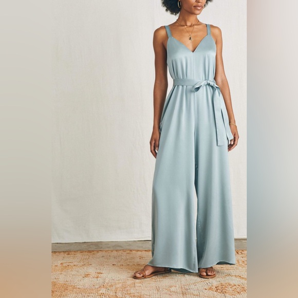 Faherty | Pants & Jumpsuits | Sandwashed Silk Jumpsuit By Faherty ...